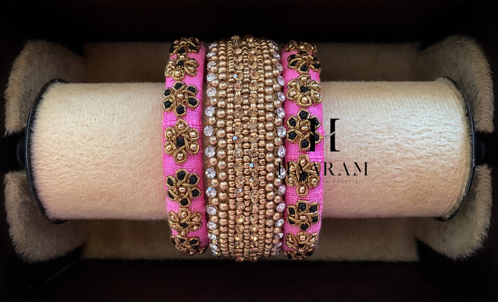 Raw Silk Bangles BR0052 – Haarambyyashh | The H Brand